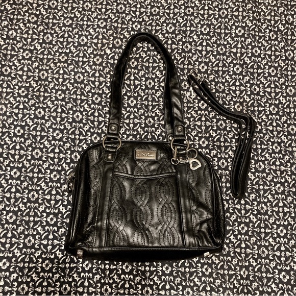 Bella Russo | Bags | Bella Russo Black Quilted Purse Handbag Dual ...